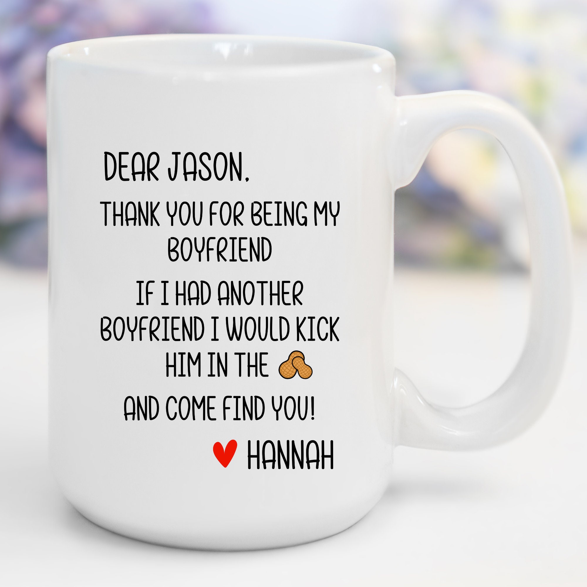 Dear Boyfriend Mug, Gift From Girlfriend, Best Friend Gift, Funny ...