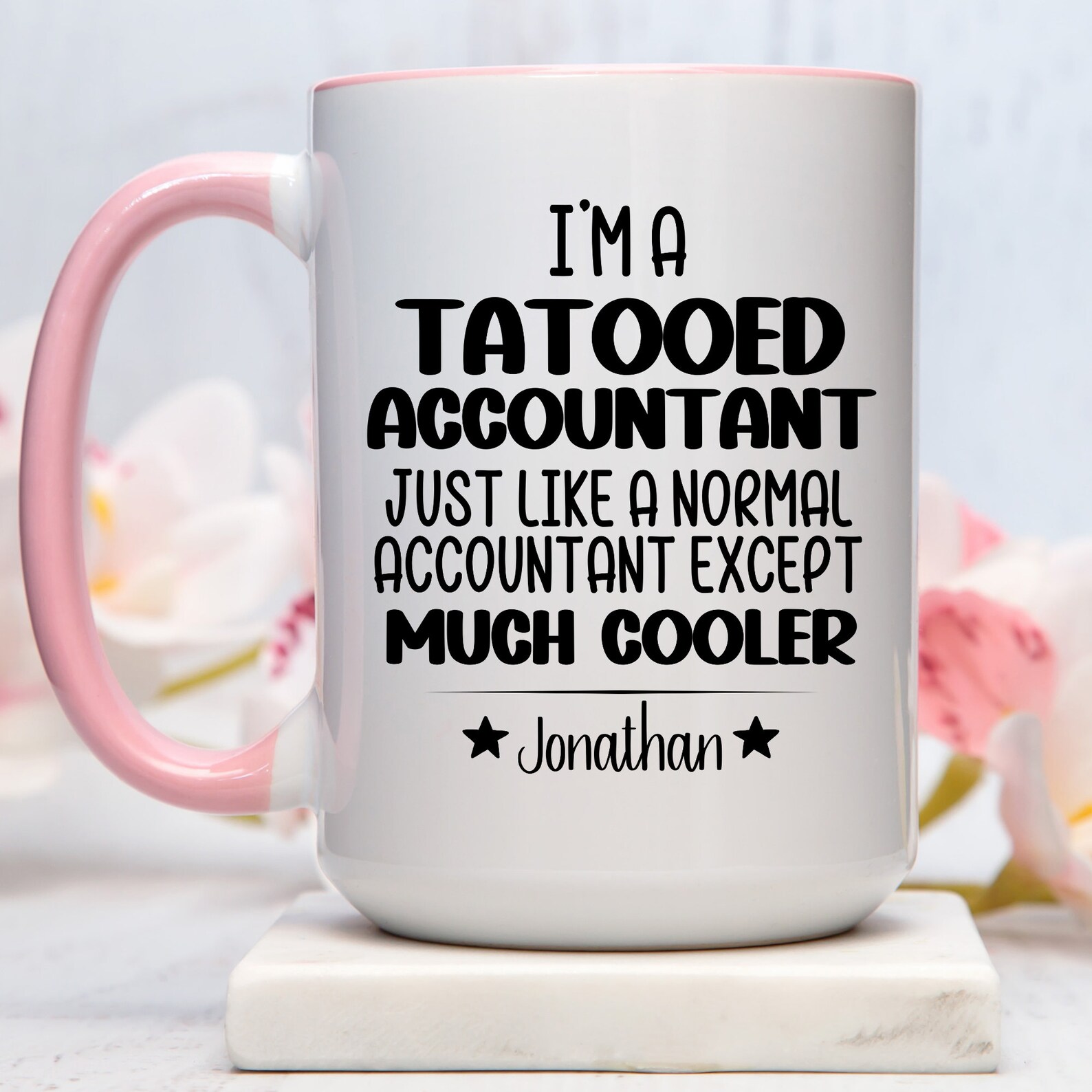 Funny Accountant Mug, Perfect Blend of Tattoos and Numbers, Because ...