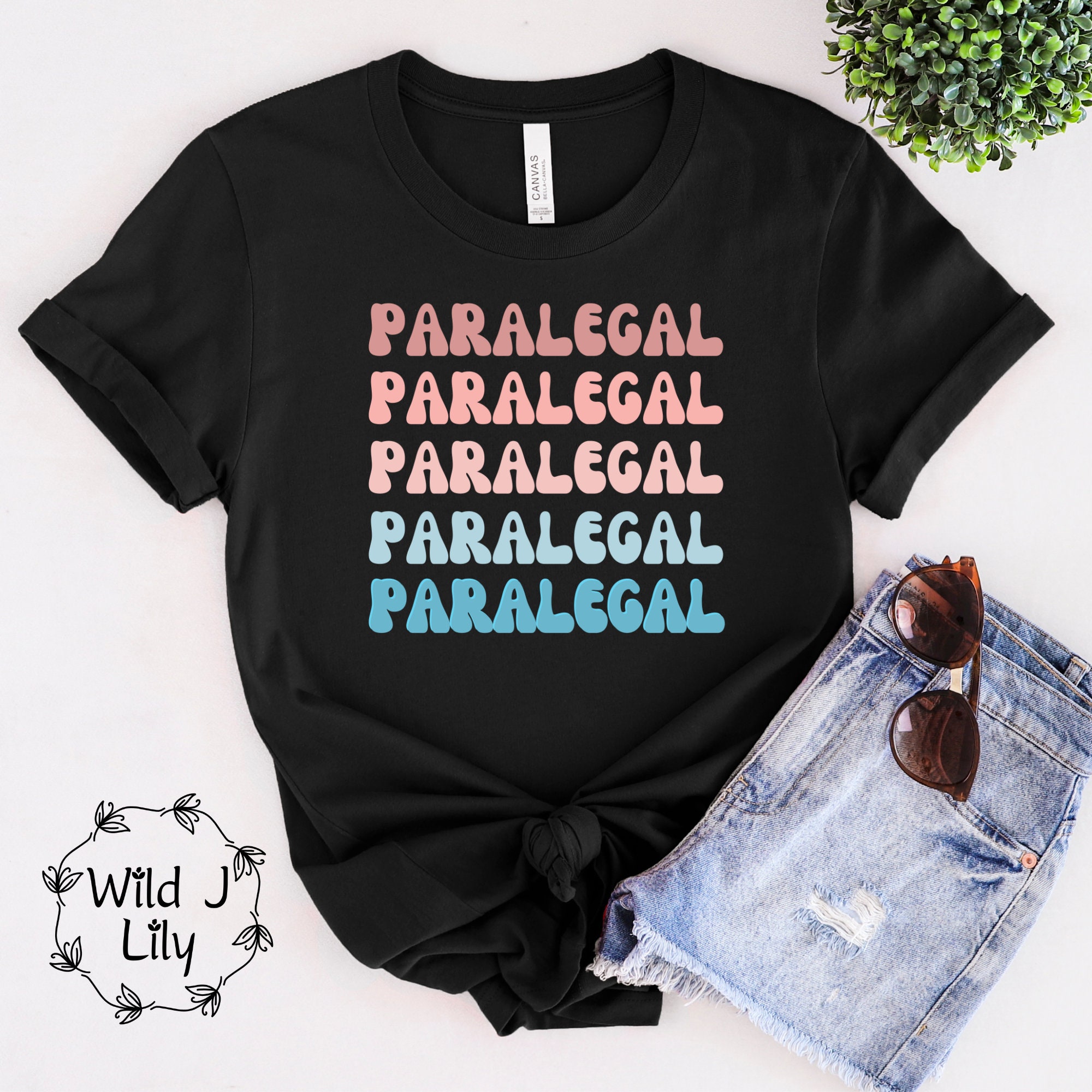 Paralegal Shirt, Unique Paralegal T Shirt, Paralegal Repeat Pattern in ...