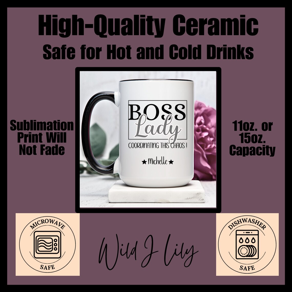 Unique Boss Lady Mug for A Supervisor, Manager or Team Leader Cup ...
