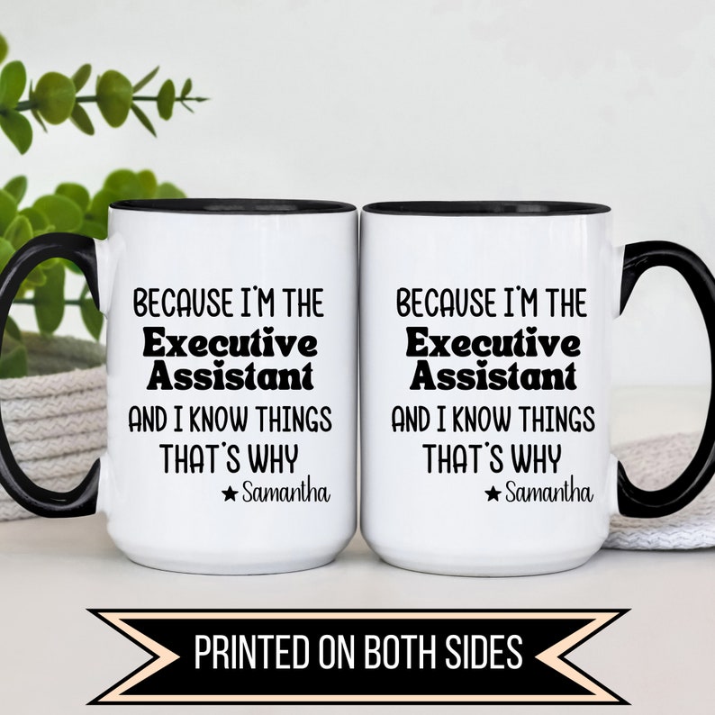 Executive Assistant Mug, Office Desk Decor, Program Initiator, Payroll ...