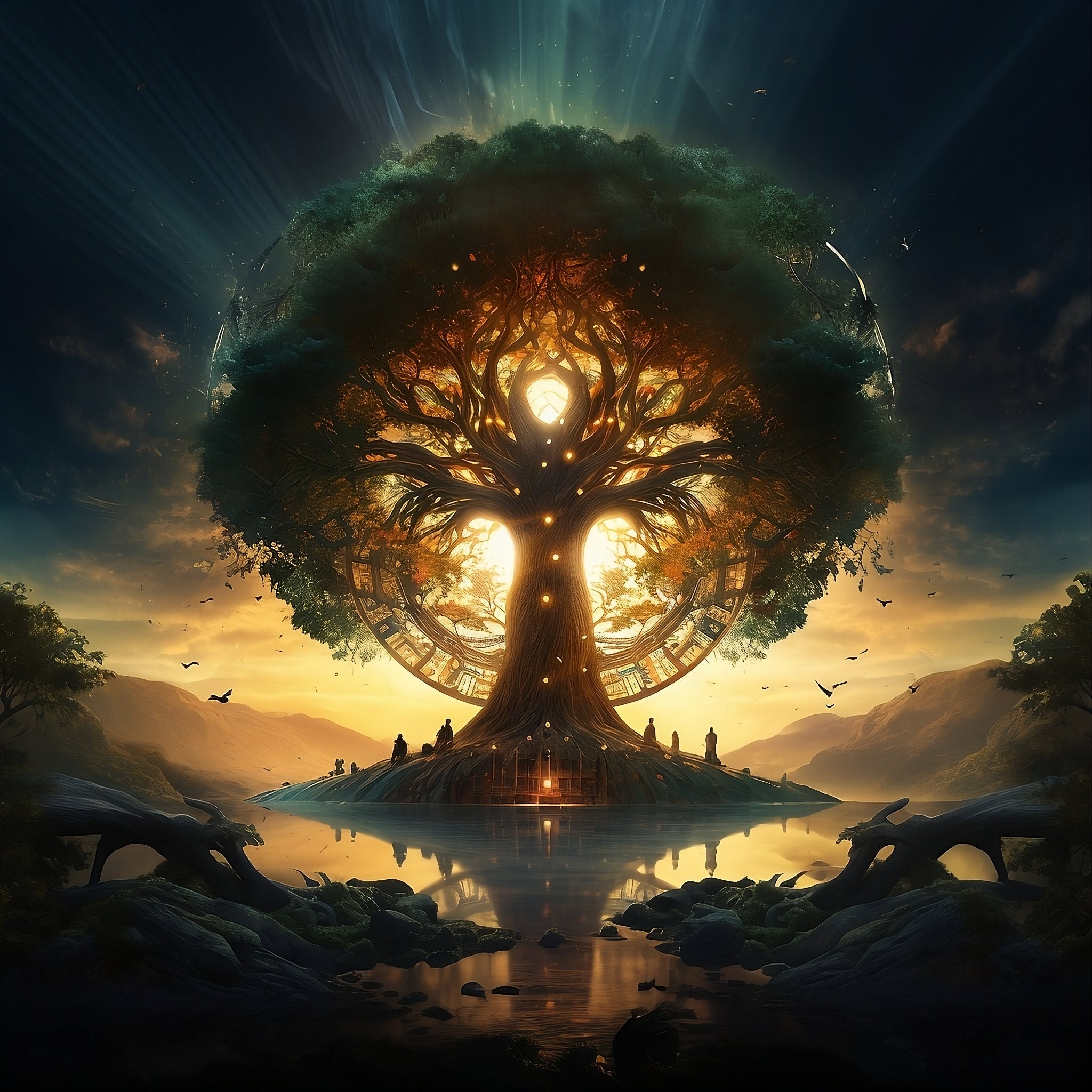Tree of Life. Ready for Print. PNG . 4 Beautiful Images. - Etsy