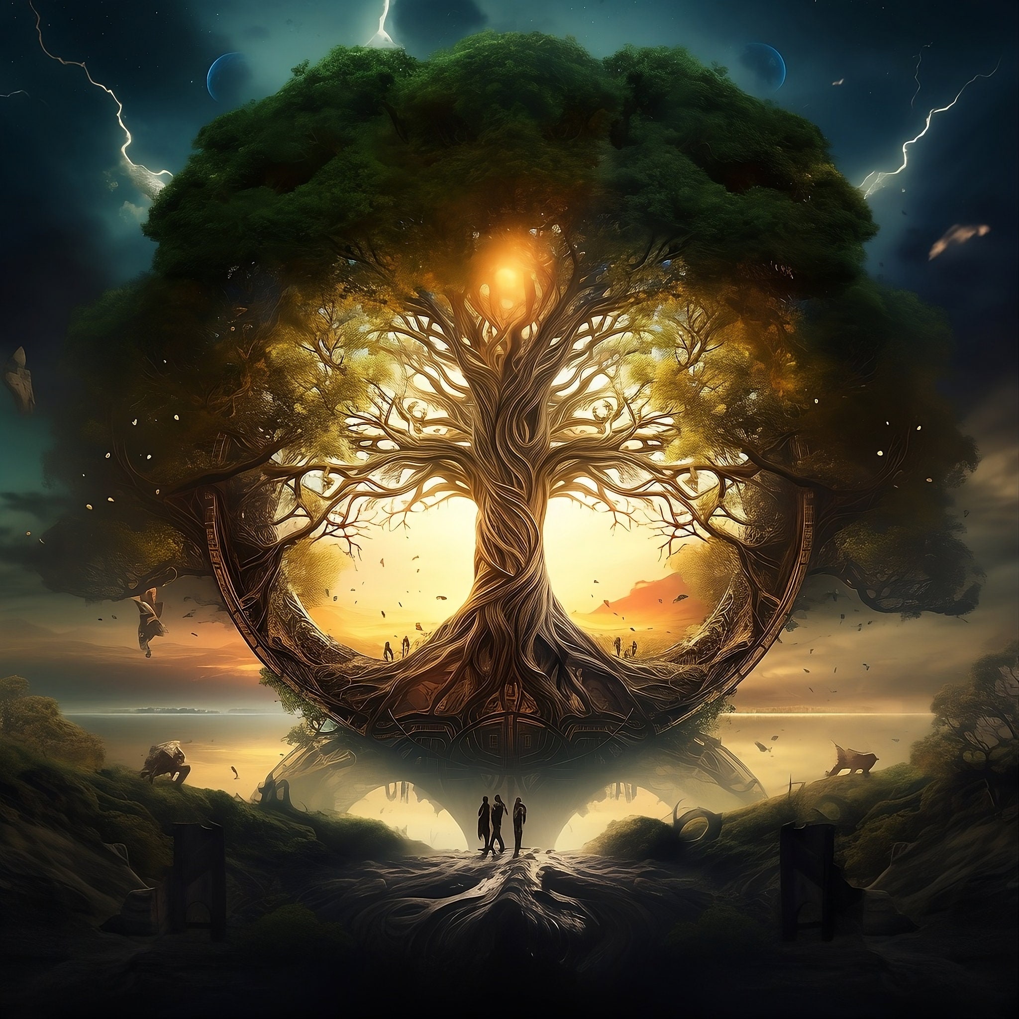 Tree of Life. Ready for Print. PNG . 4 Beautiful Images. - Etsy