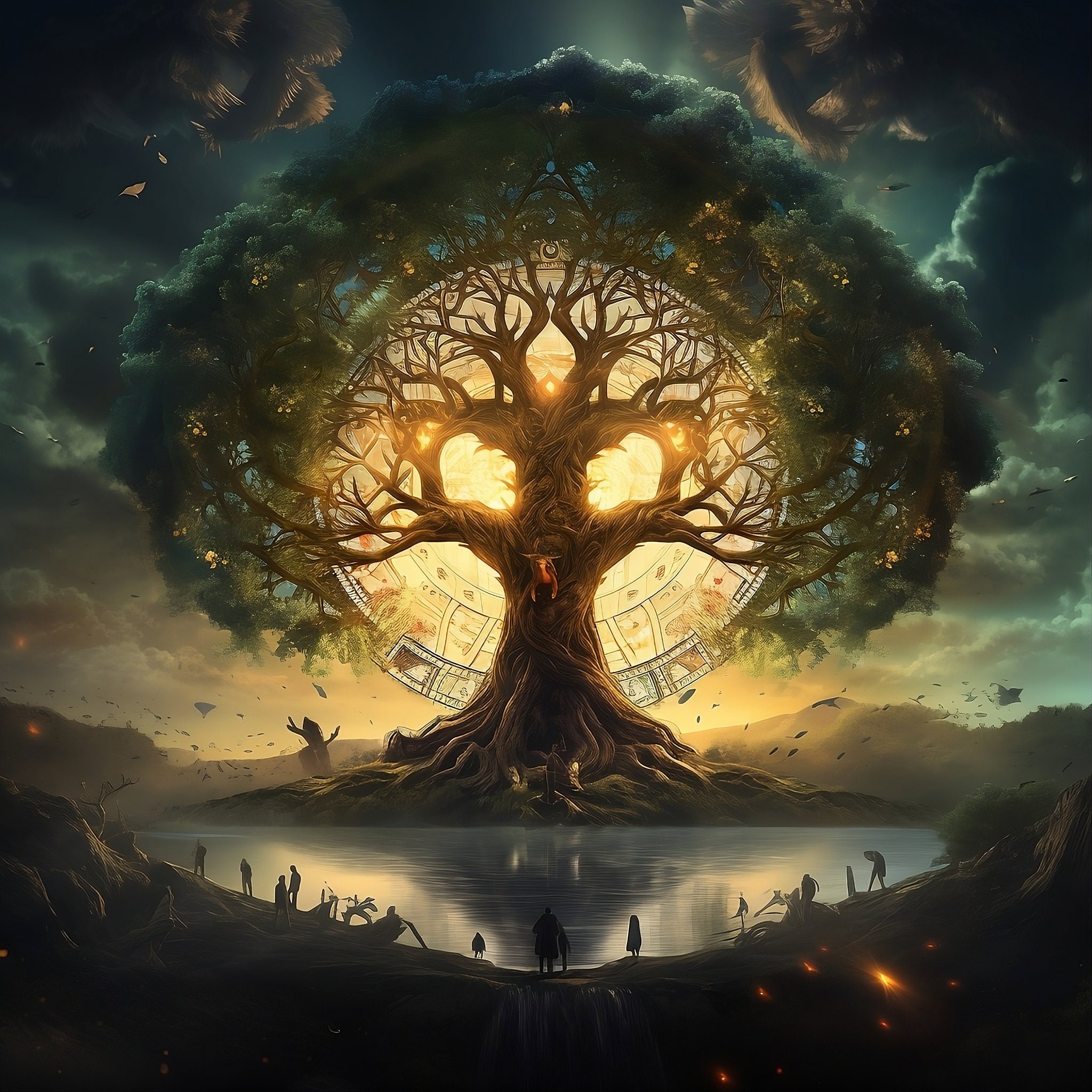 Tree of Life. Ready for Print. PNG . 4 Beautiful Images. - Etsy