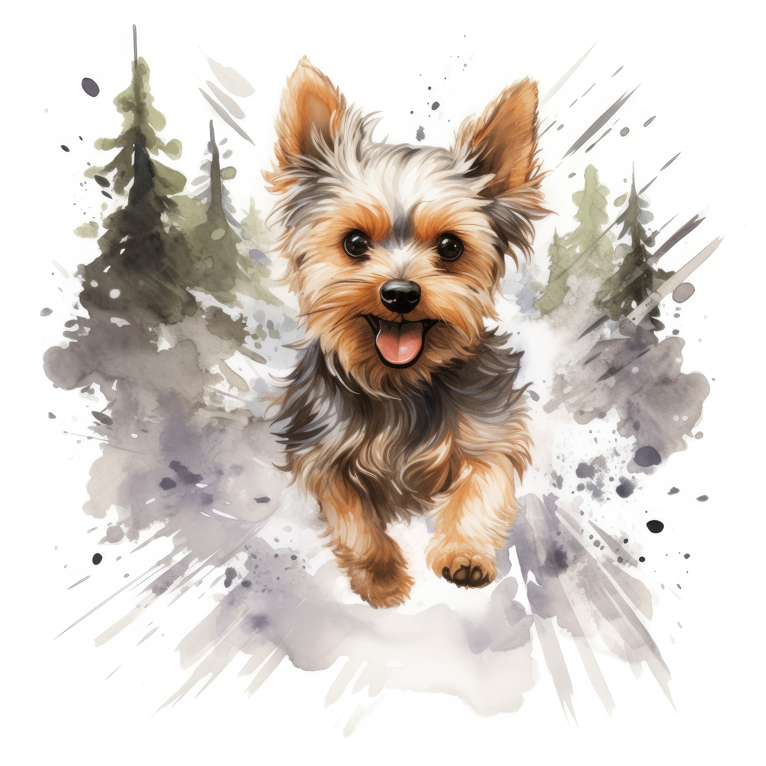 Yorkie Poo Clipart Bundle Dog Sublimation Design Yorkie - Etsy