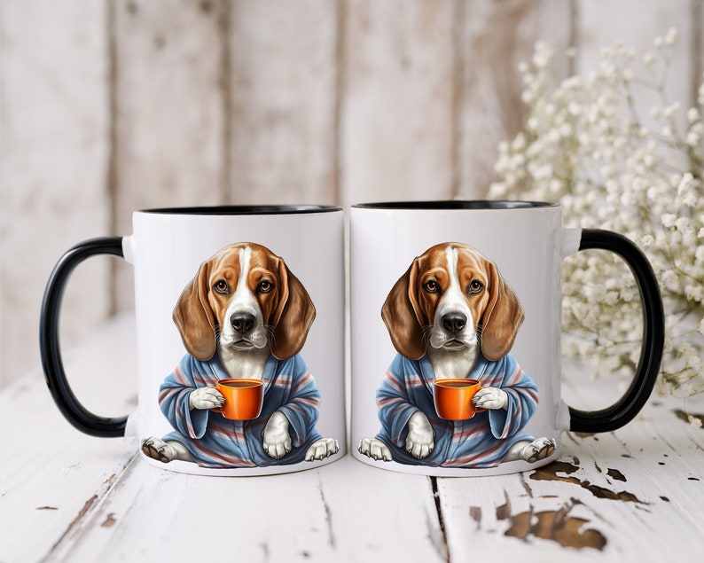Beagle Coffee Mug: Funny Dog Lover Gift (11oz & 15oz) - Etsy