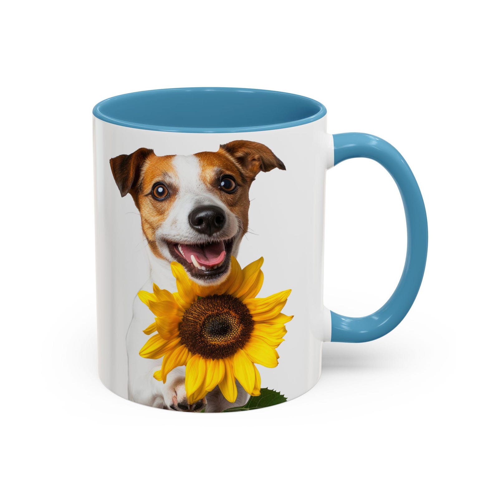 Personalized Jack Russel Terrier Mom Mug: Sunflower Dog Art - Etsy