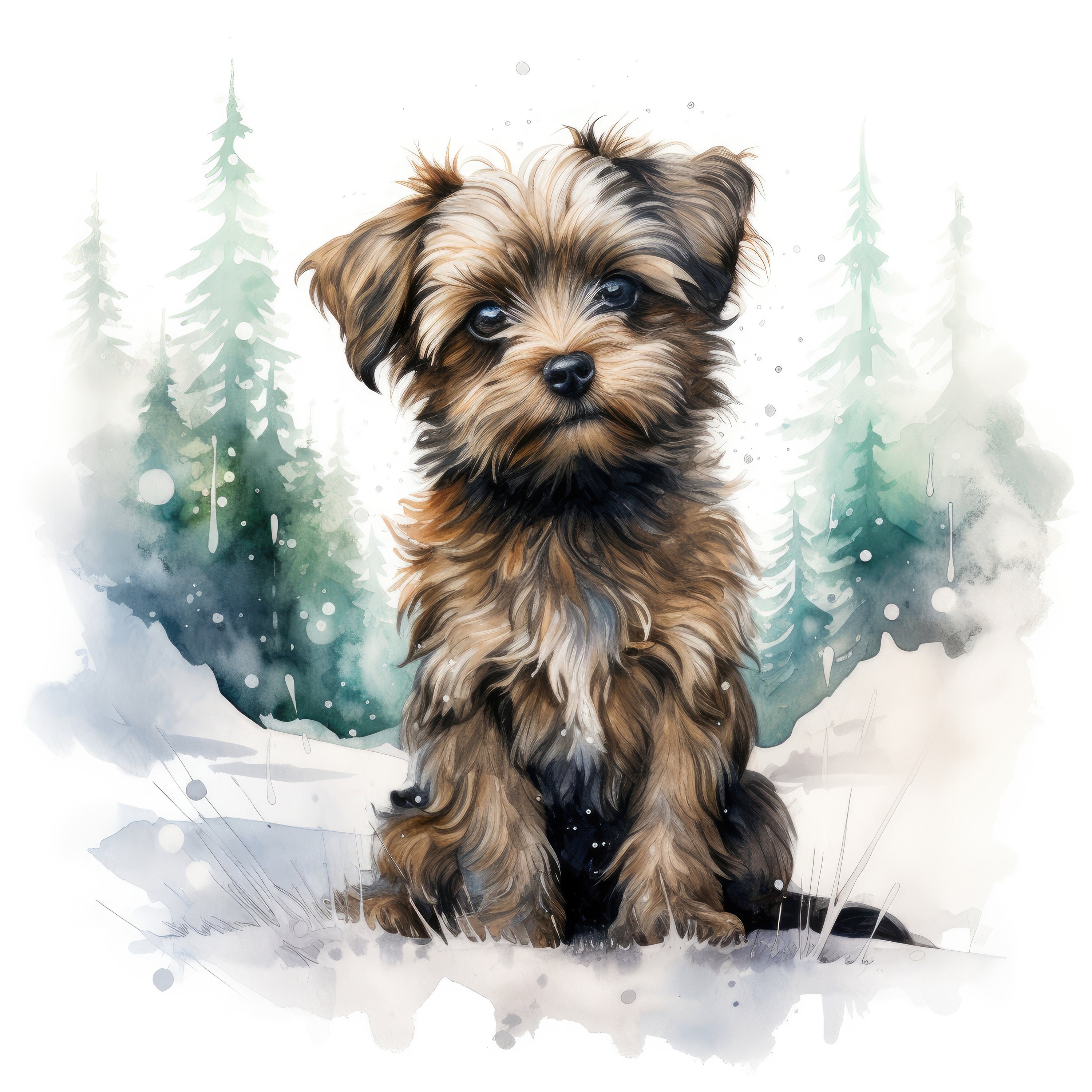 Yorkie Poo Clipart Bundle Dog Sublimation Design Yorkie - Etsy