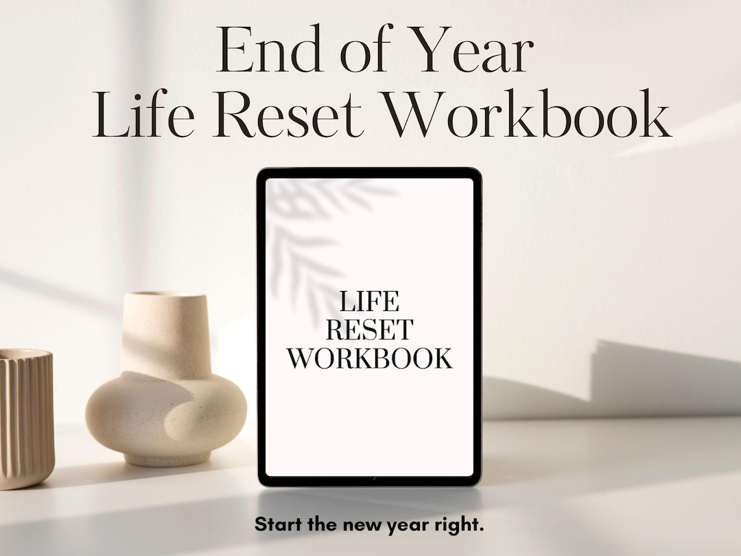 End of Year Life Reset Workbook and Journal | Self Assessment, Identifying Limiting Beliefs ...