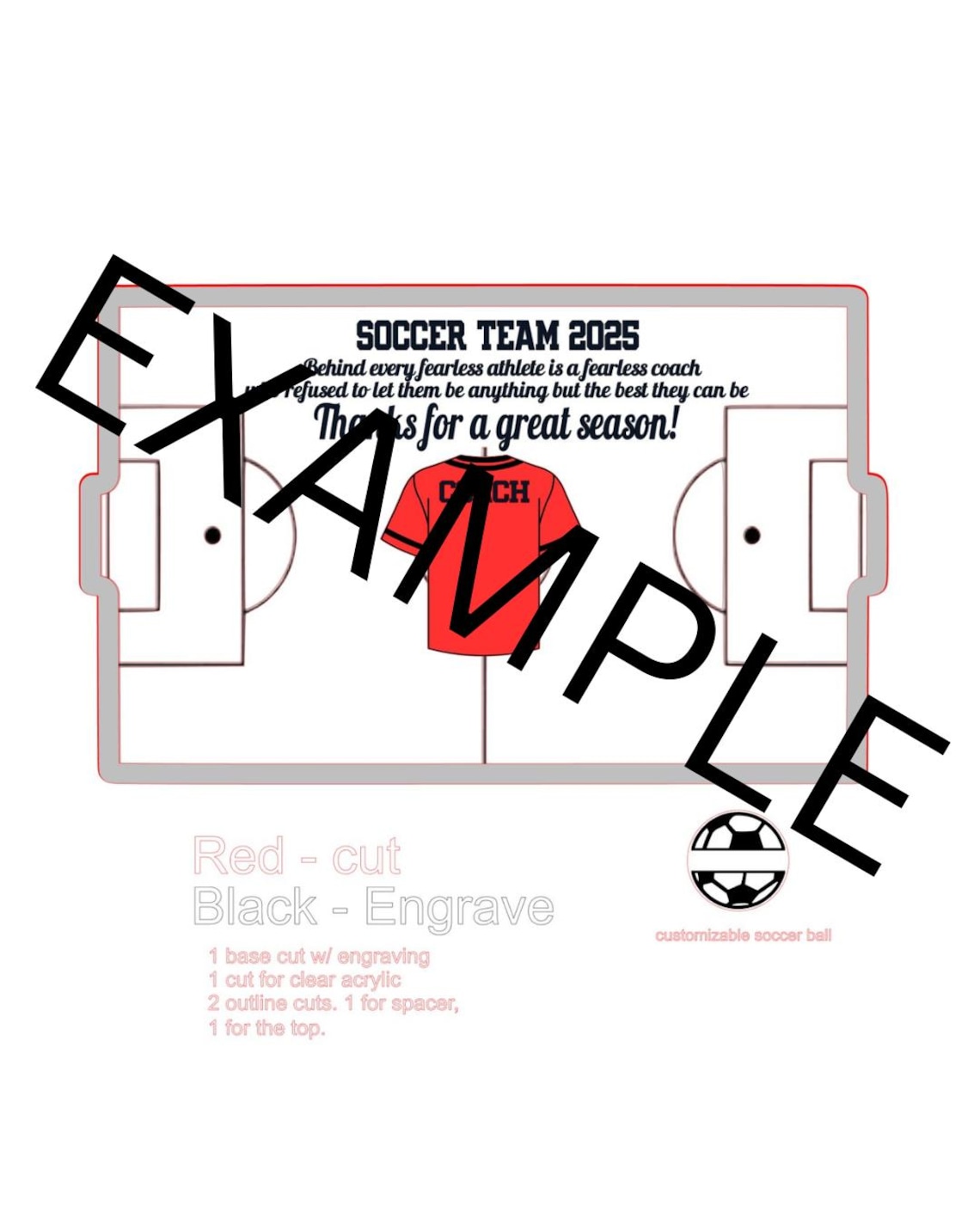 Laser Cut Coaches Gift - Soccer Coach Thank You Cut File - Etsy