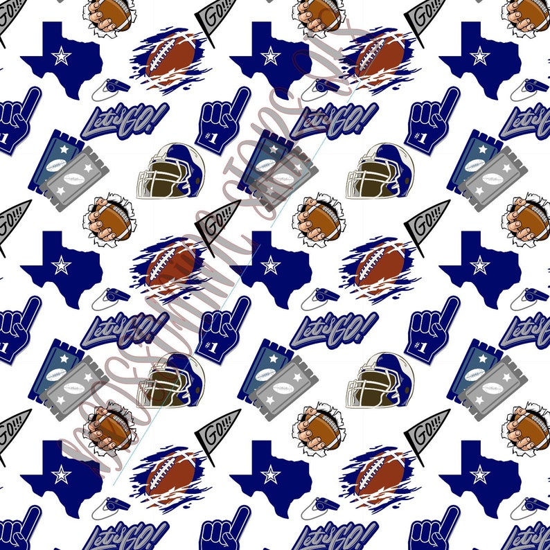 Cowboys Seamless File - Etsy