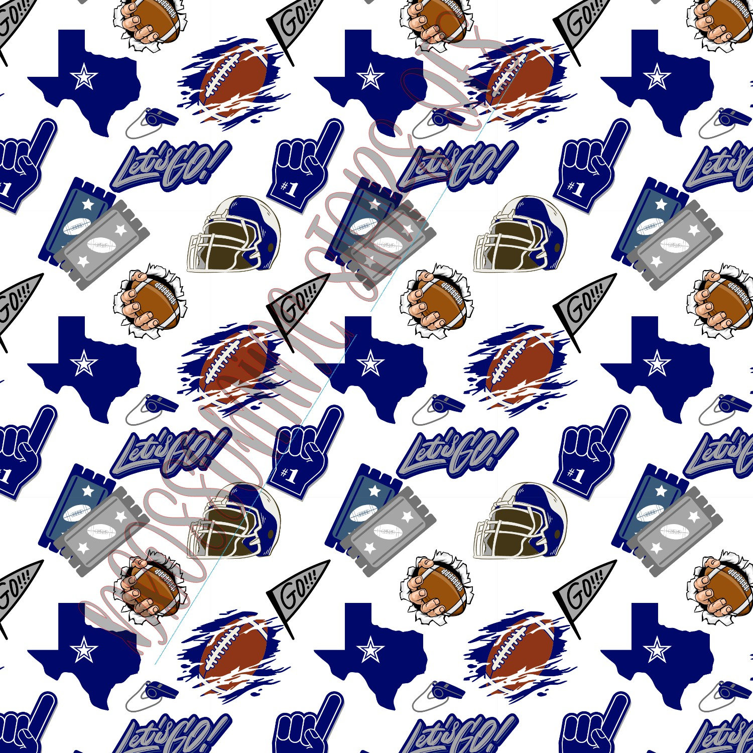 Cowboys Seamless File - Etsy