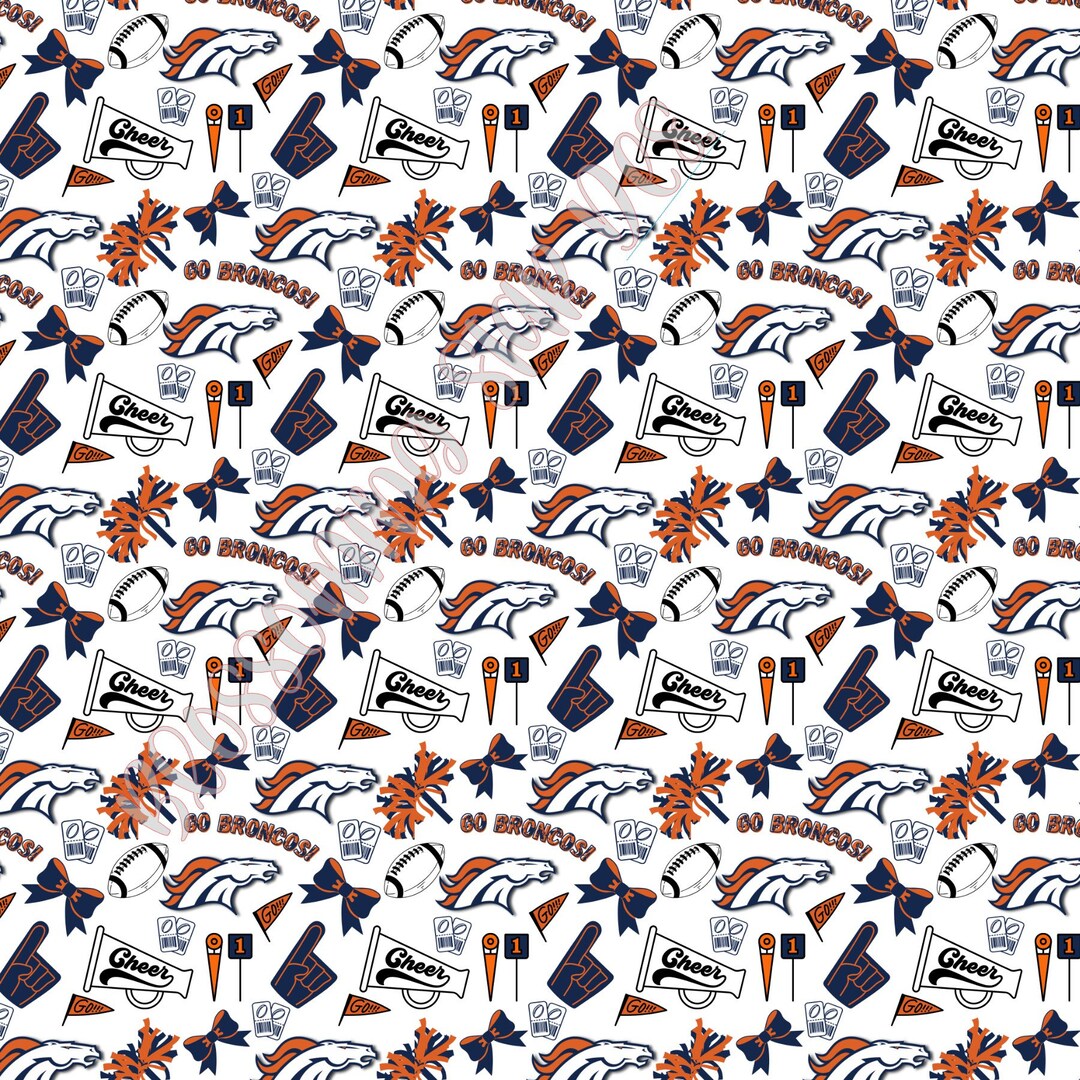 Broncos Cheer Seamless File - Etsy