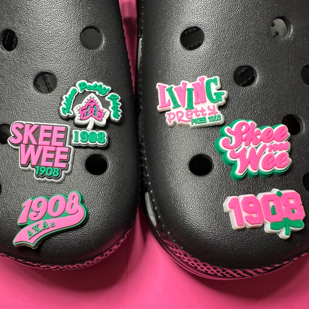 Alpha Kappa Alpha Sorority AKA Croc Pins Croc Charms Shoe - Etsy