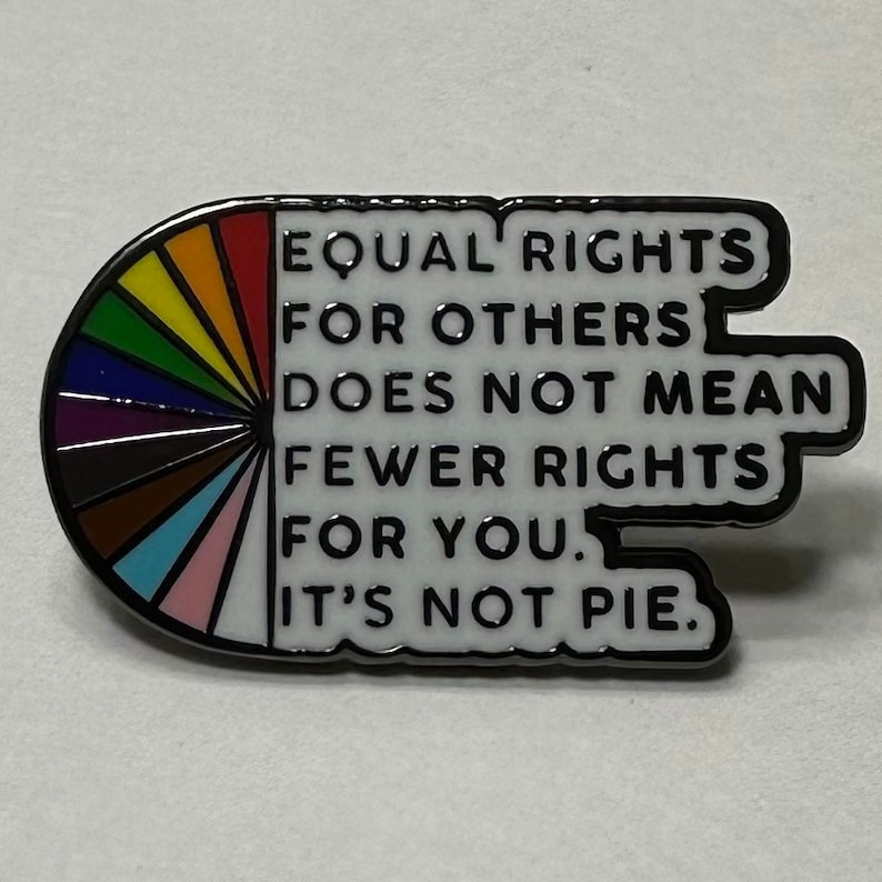 Equal Rights LGBTQIA BLM Trans Feminist Pro Choice Pin - Etsy