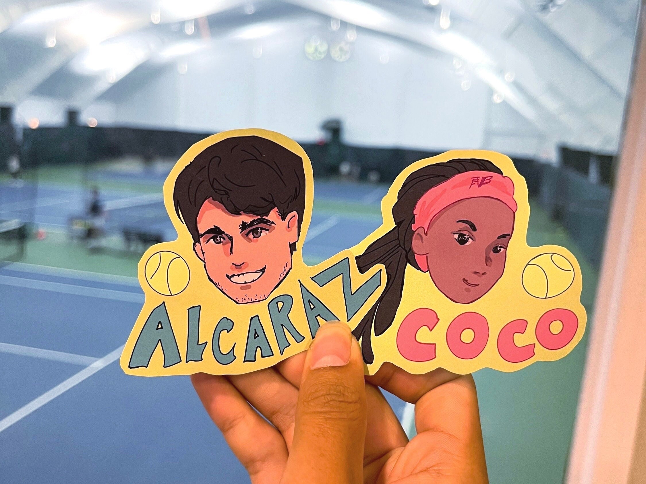 Tennis Players Sticker Coco Gauff Sticker Carlos Alcaraz Sticker Tennis ...
