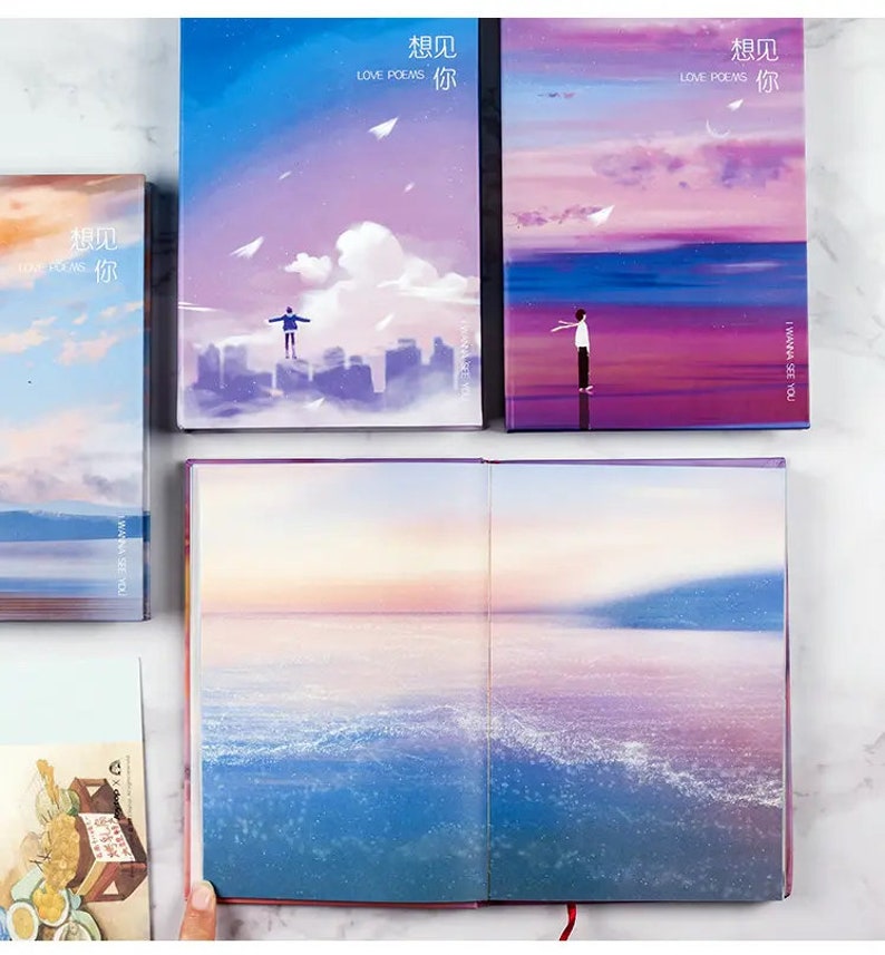 A5 Hardcover Diary Notebook Dreamy Cloud Colorful Design Pages - Etsy