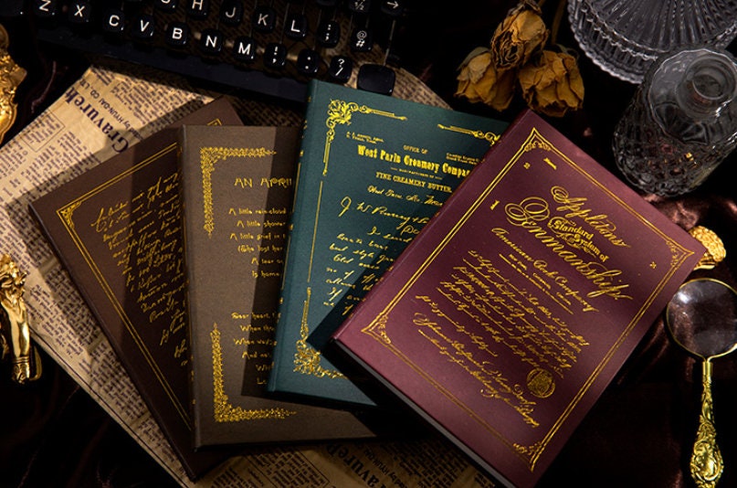 Vintage Retro Notebook Diary Vintage Design Pages - Etsy