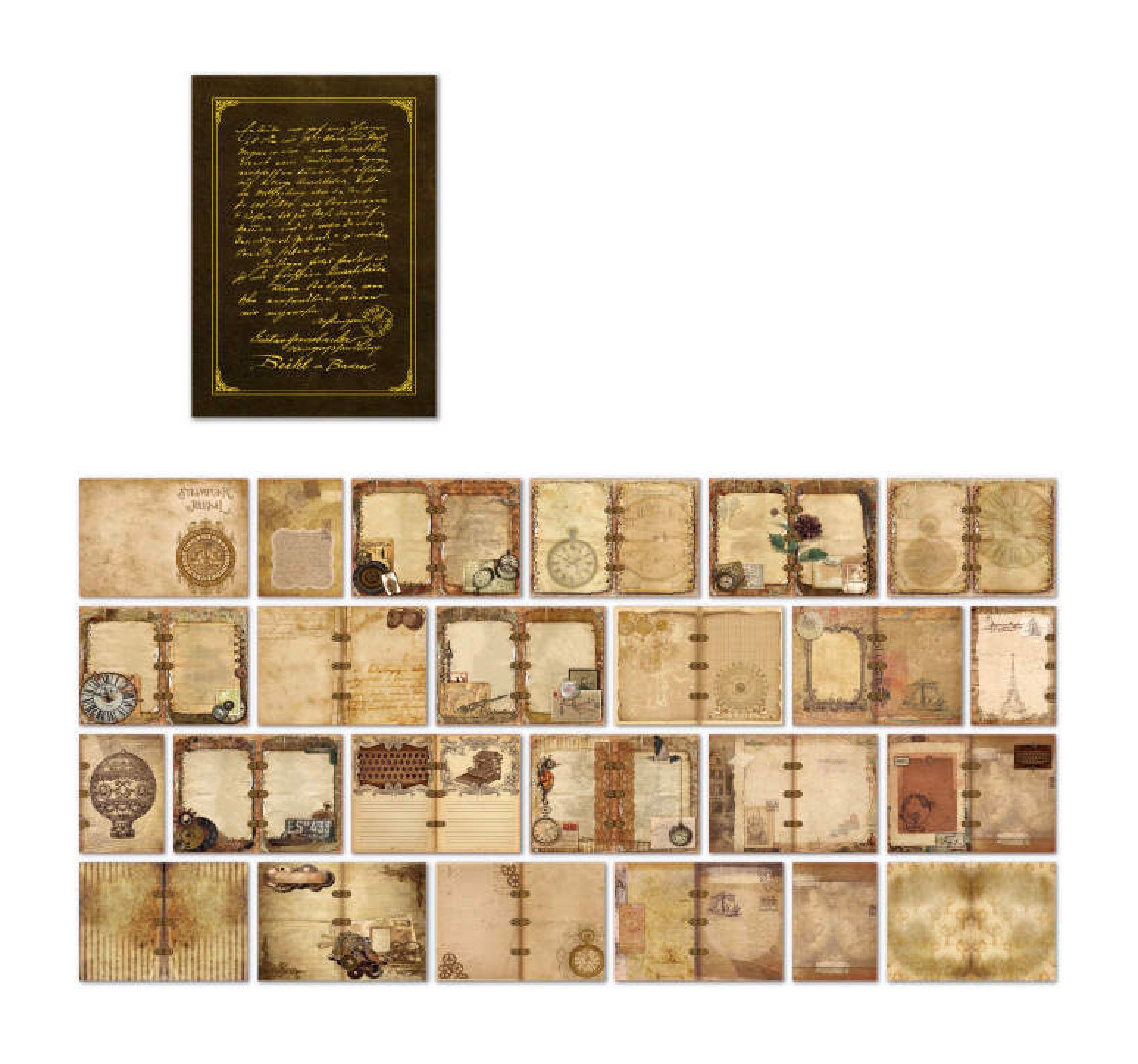 Vintage Retro Notebook Diary Vintage Design Pages - Etsy