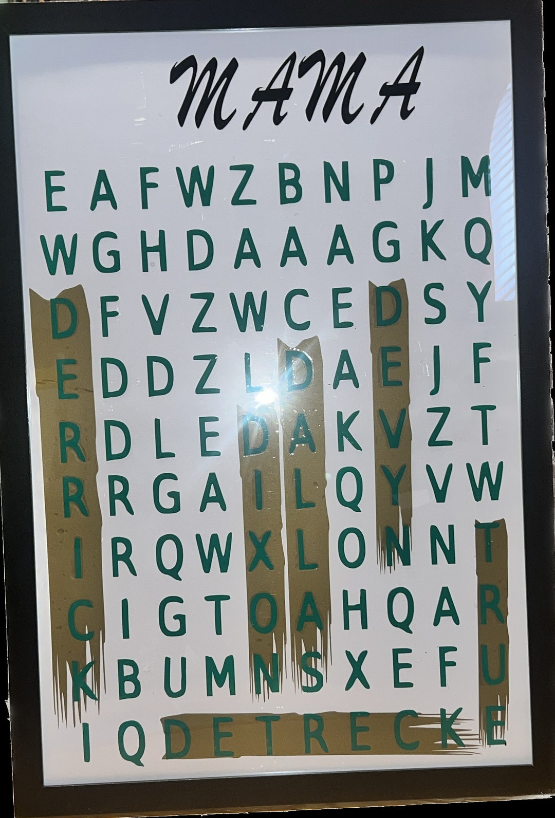 Custom Word Search Frame - Etsy