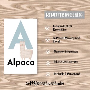 ABC Flashcards, Animal ABC Flashcards, Kid's Alphabet Flashcards ...