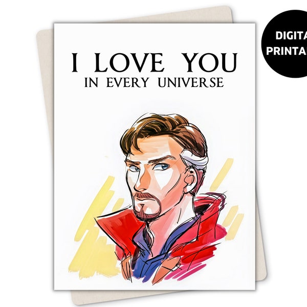 Dr Strange Printable Birthday Card - Etsy