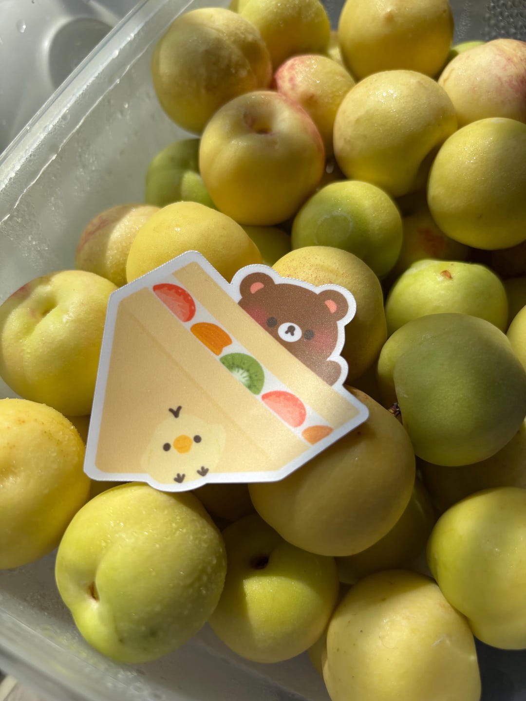 Kawaii Rila Bear Kuma Fruit Sandwich Egg Sando Ham Sando Inspired Die ...