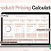 Product Pricing Calculator, Pricing Template, Business Spreadsheet, BEP ...