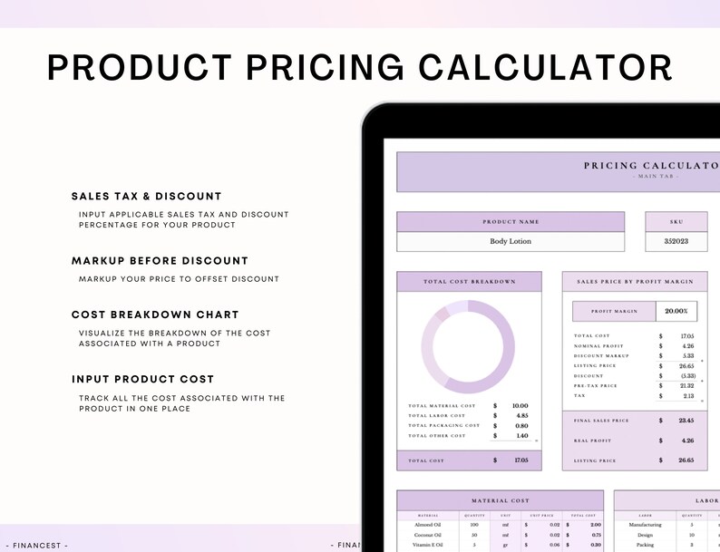 Purple Small Business Spreadsheet Bundle, Easy Bookkeeping, Product ...