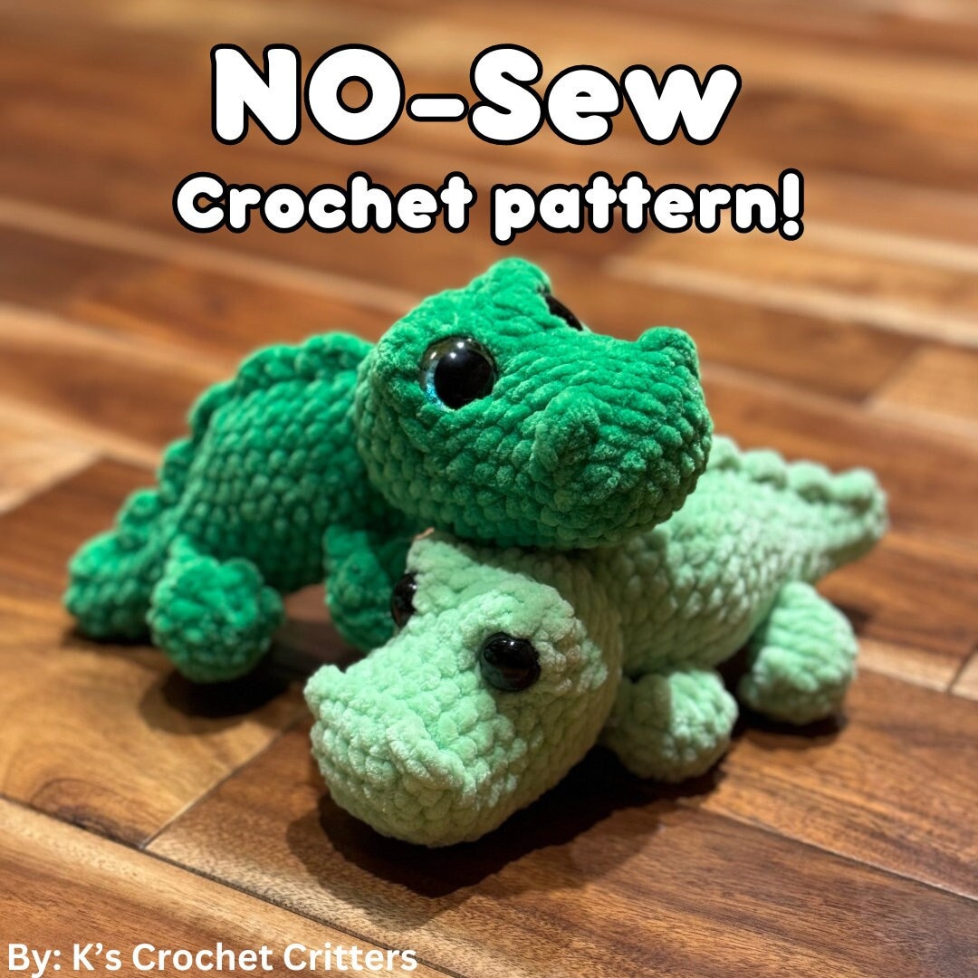 NO-SEW Crochet Pattern: Chompers the Crocodile/alligator (english) - Etsy