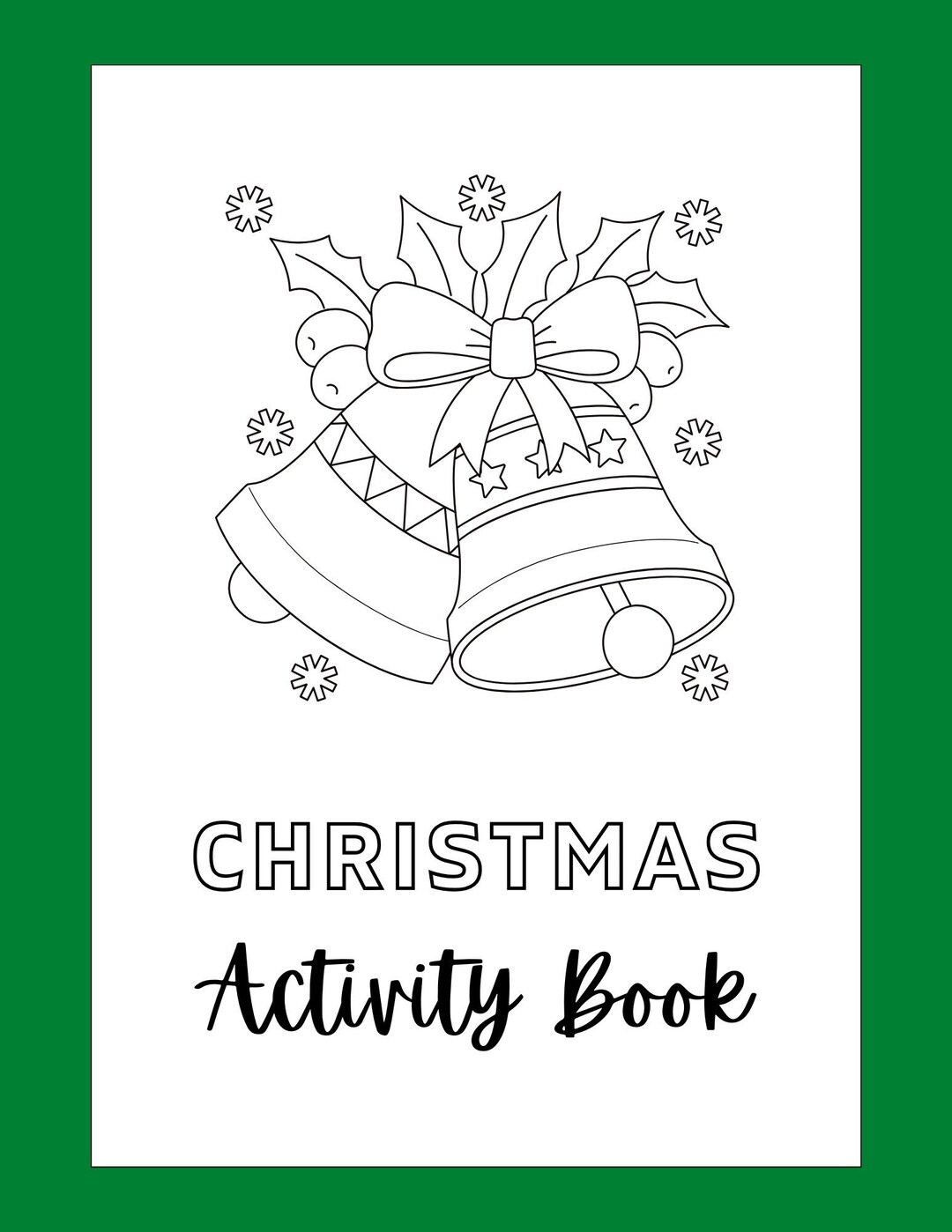 Christmas Theme Activity Book - Etsy