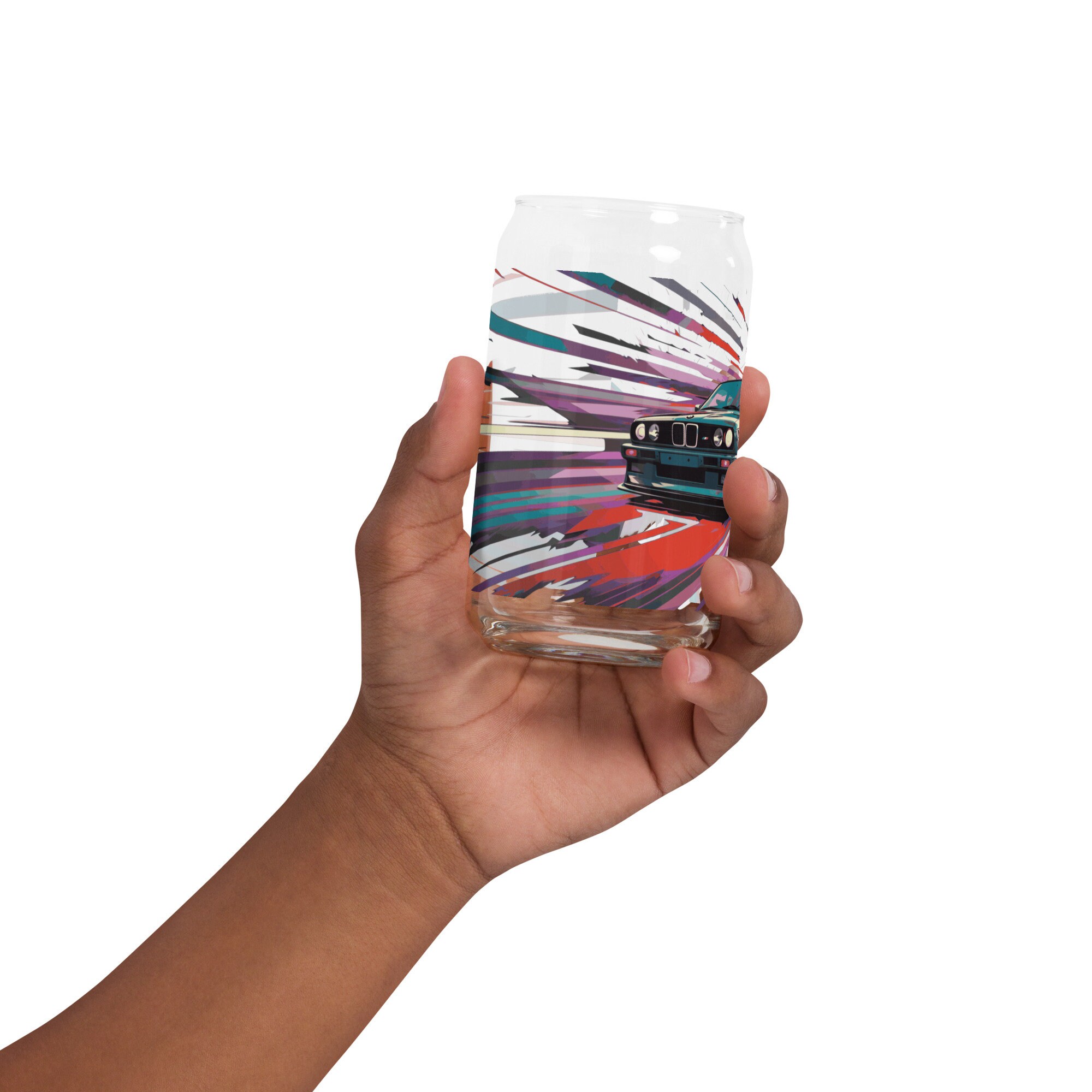 E30 M3 Graphic Can-shaped Glass | Automotive Flair | 16 Oz. Volume ...