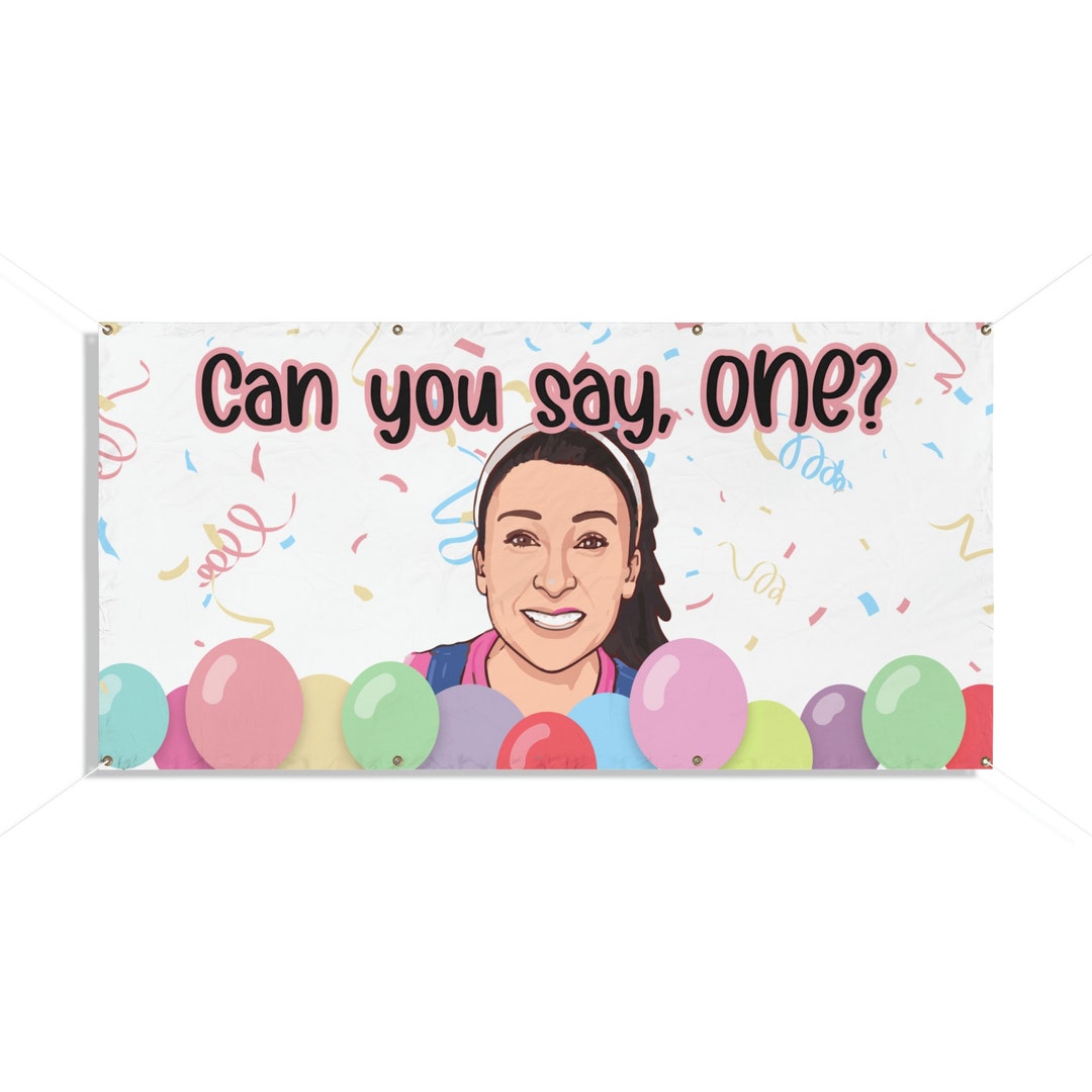 Can You Say ONE Ms. Rachel Banner First Birthday Banner - Etsy Can You Say ONE Ms. Rachel Banner First Birthday Banner - Etsy