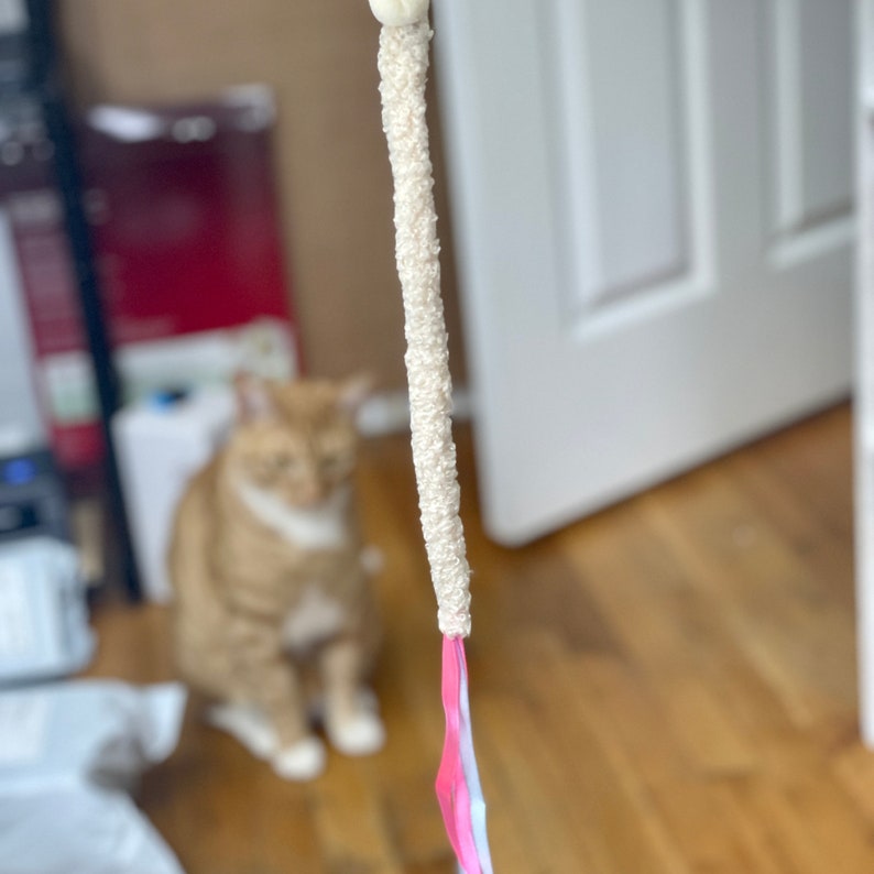 1pc Cat Teaser Tassel Stick for Playing Toys for Cats Teaser Toys ...