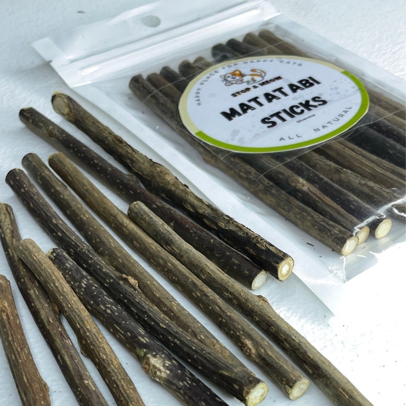 7 Mini Natural Chew Sticks for Cats Catnip Alternative - Etsy