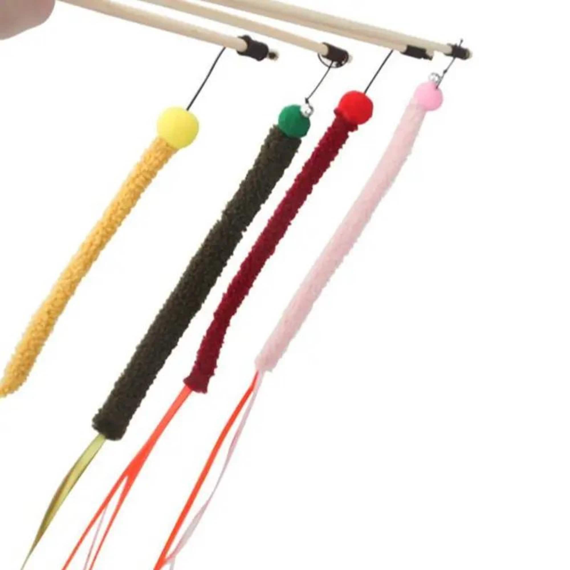 1pc Cat Teaser Tassel Stick for Playing Toys for Cats Teaser Toys ...