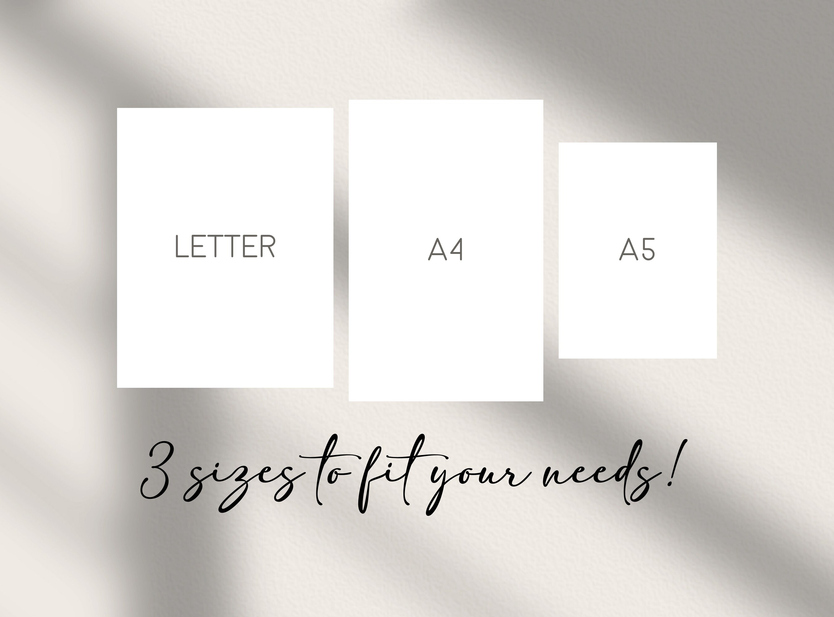 Printable Calendar 2024, Letter A4 A5 Calendar Page, - Etsy