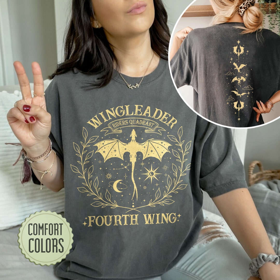 Riders Quadrant Fourth Wing War College Comfort Colors Shirt, Dragon ...
