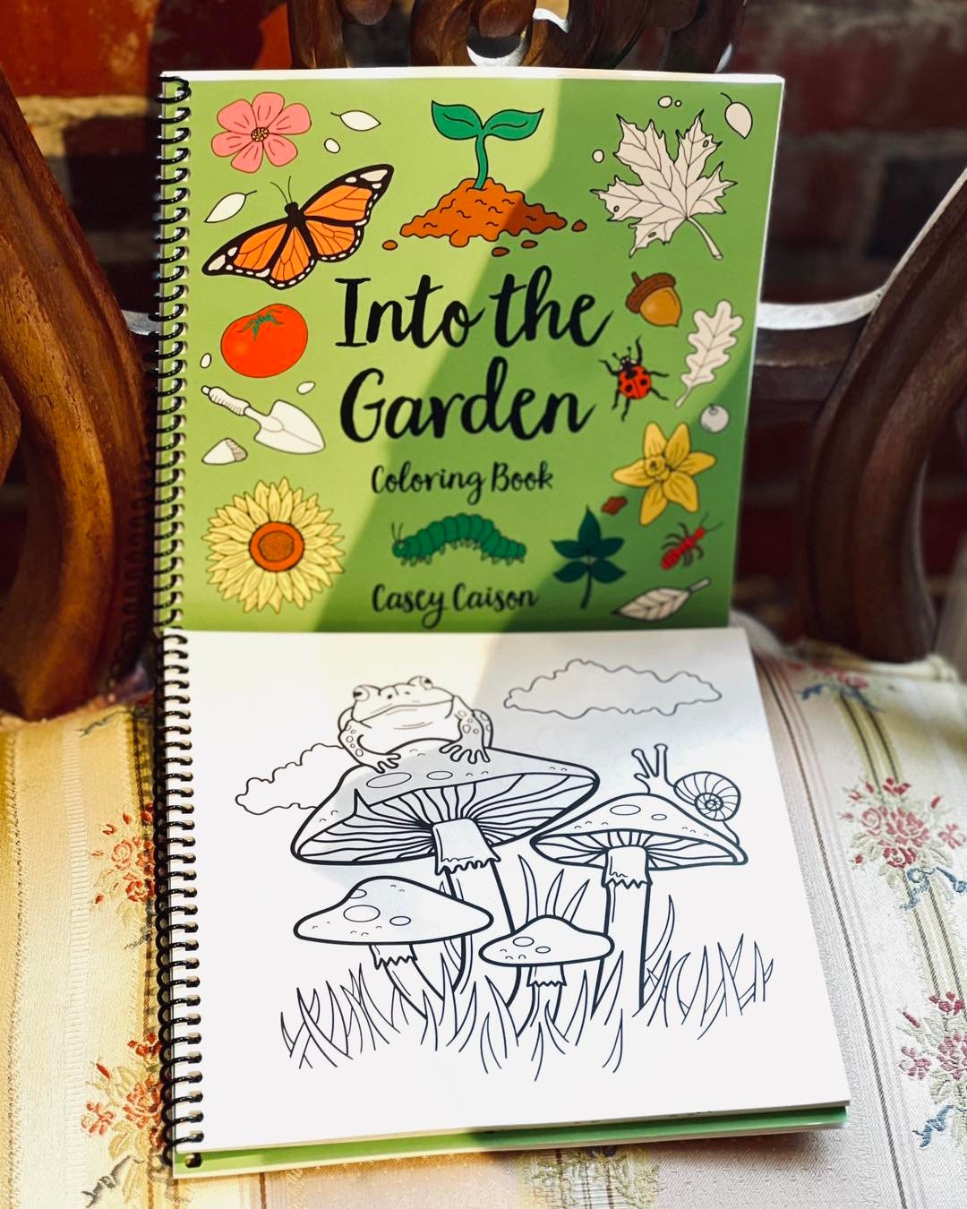 Into the Garden Coloring Book, Handmade Adult Coloring Book, Garde ...