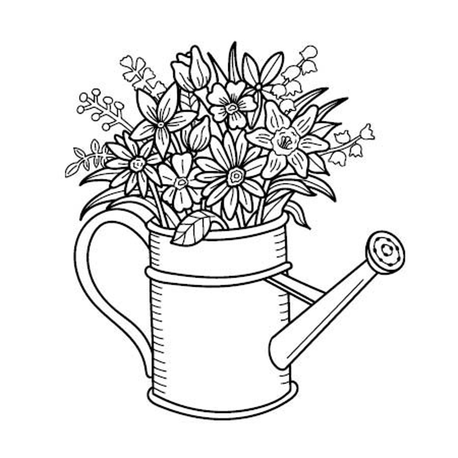 Into the Garden Coloring Book, Handmade Adult Coloring Book, Garde ...