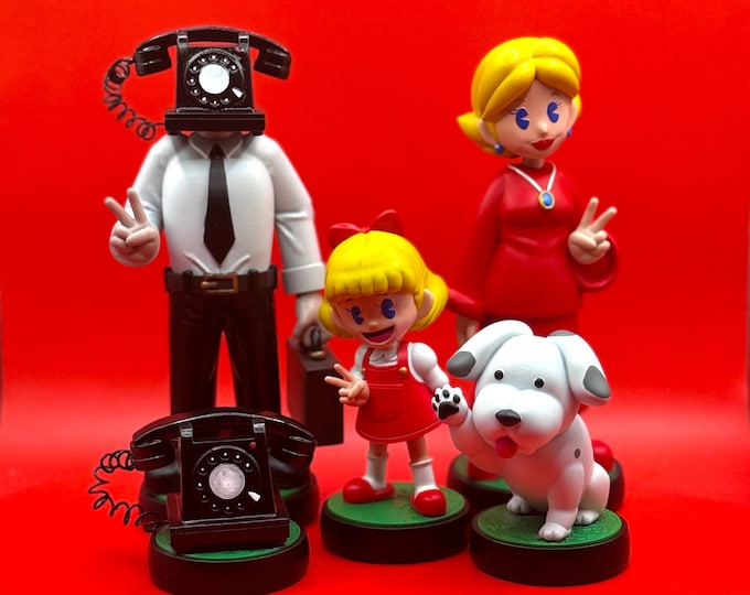Earthbound/ Mother 2 Inspired Ness Family Custom Made Resin Print 3d ...