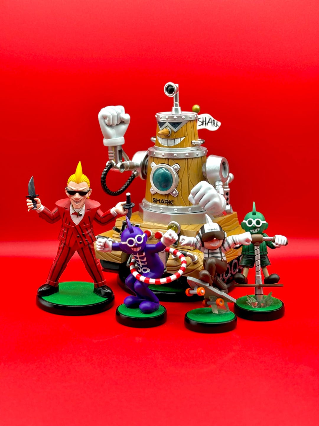 Earthbound/ Mother 2 Inspired Sharks Custom Made Resin Print 3d Figure ...