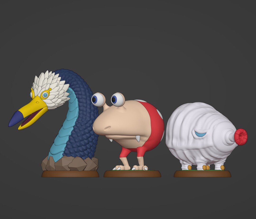 Pikmin Inspired Creature Bundle DIGITAL STL 3D Print File Download - Etsy