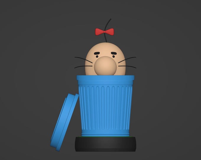 Earthbound Inspired Trash Saturn DIGITAL STL 3D Print File Download - Etsy