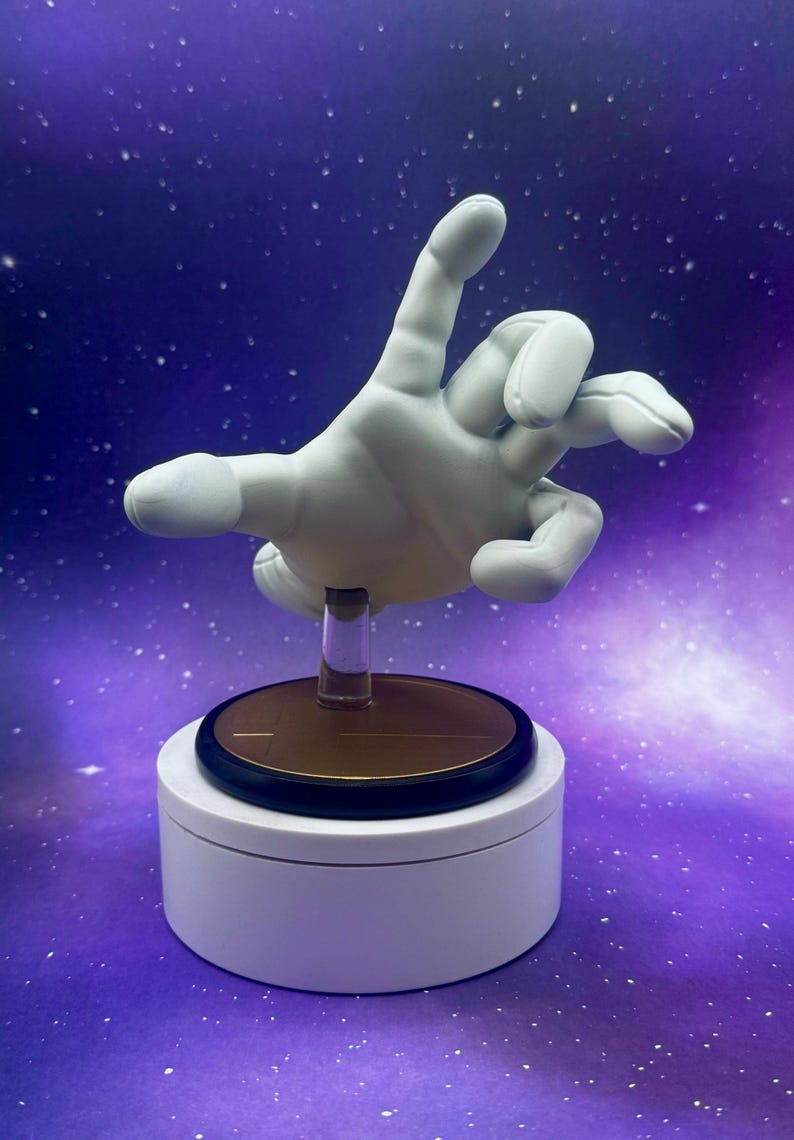 Super Smash Bros Inspired Master and Crazy Hand Custom Resin Print ...