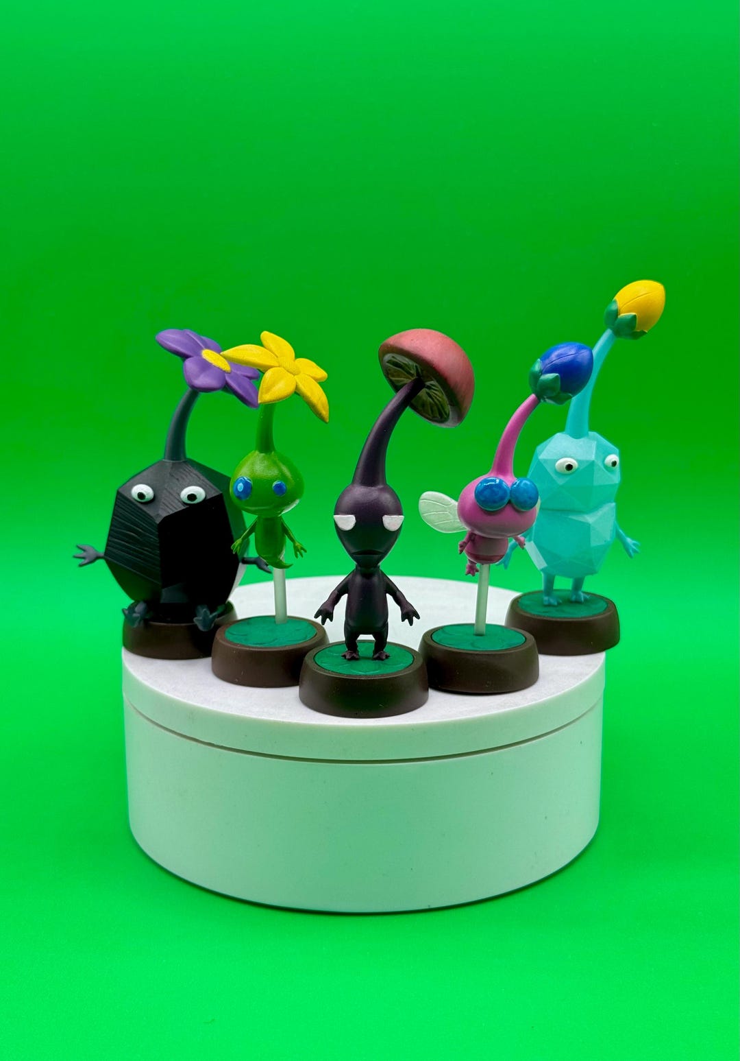 Pikmin 3-4+mushroom Inspired Custom Made Resin Print 3d Figure ...