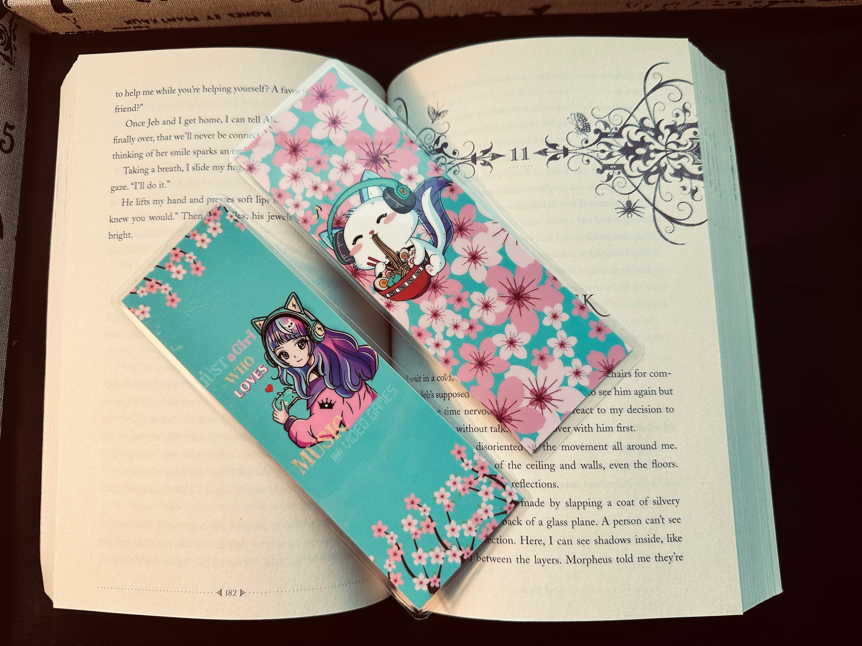 Laminated Kawaii Cute Double Sided Bookmarks for Girls Who Love Anime ...
