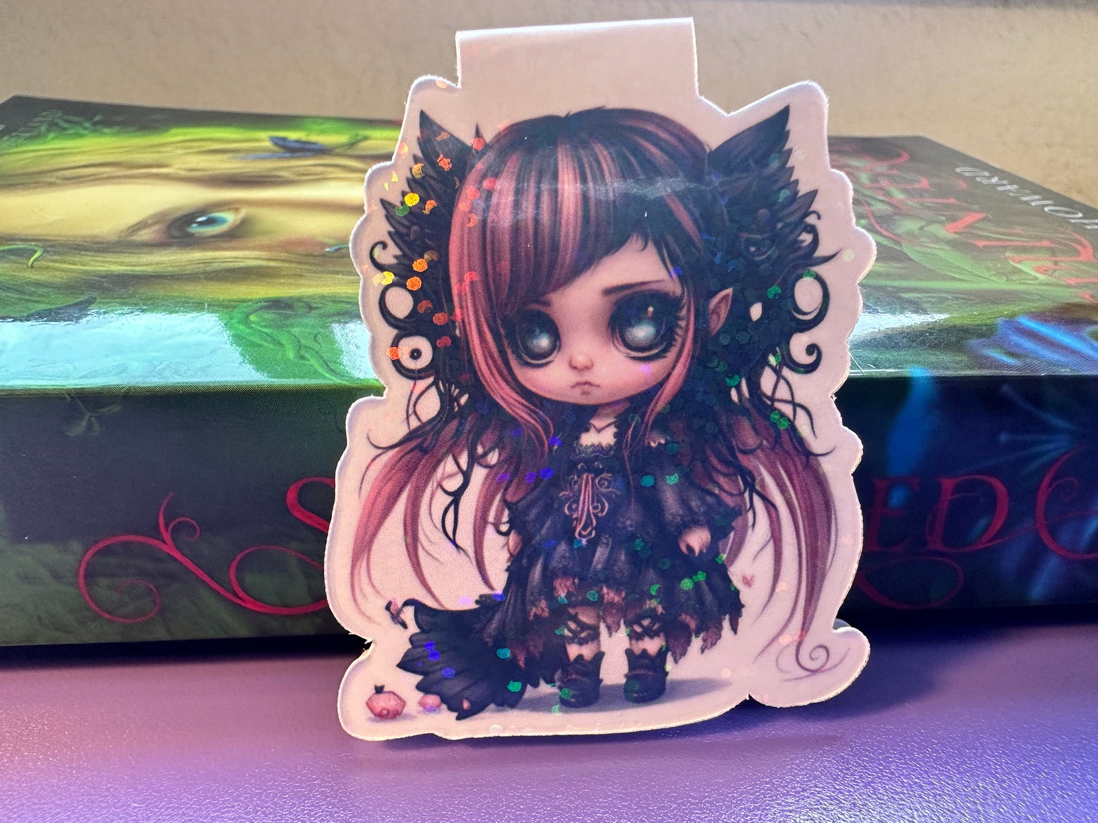 Gothic Emo Chibi Fairy Magnetic Bookmarks - Etsy