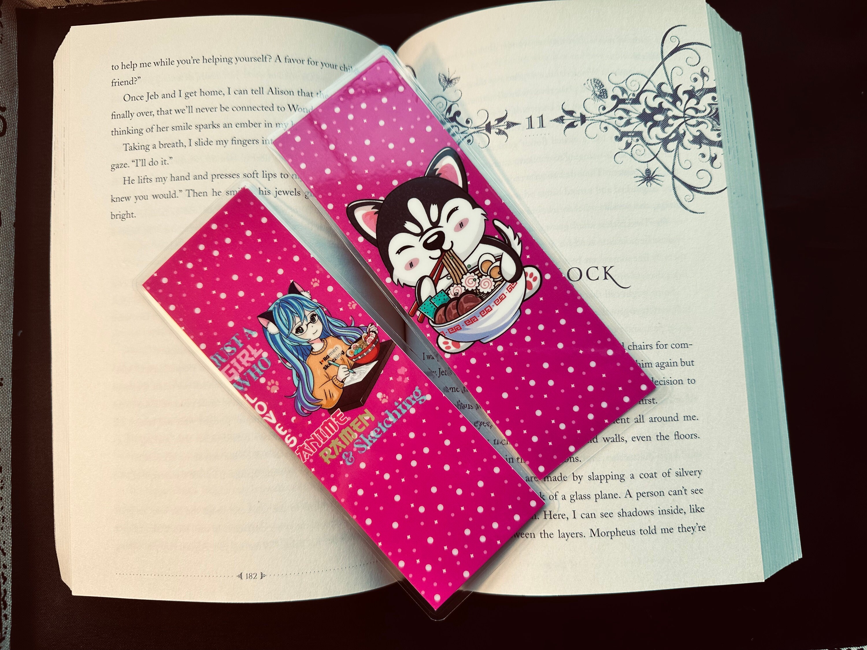 Laminated Kawaii Cute Double Sided Bookmarks for Girls Who Love Anime ...