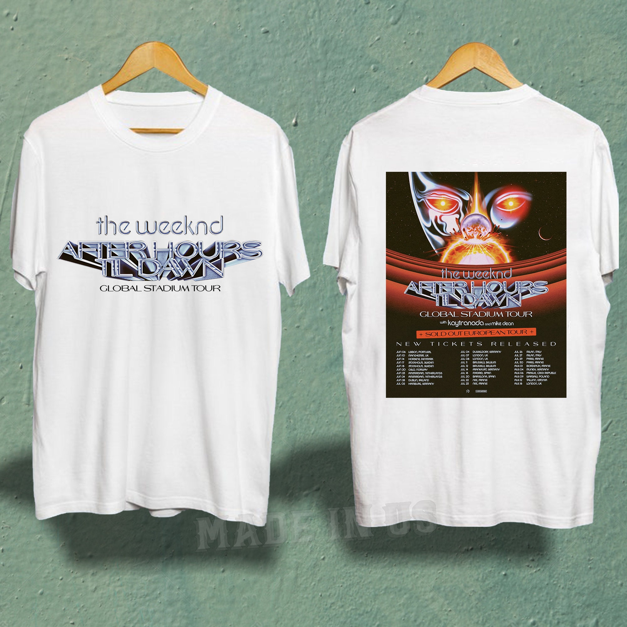 Weeknds After Hours Til Dawn Tour 2023 Shirt, Weeknds 2023 Merch sold ...